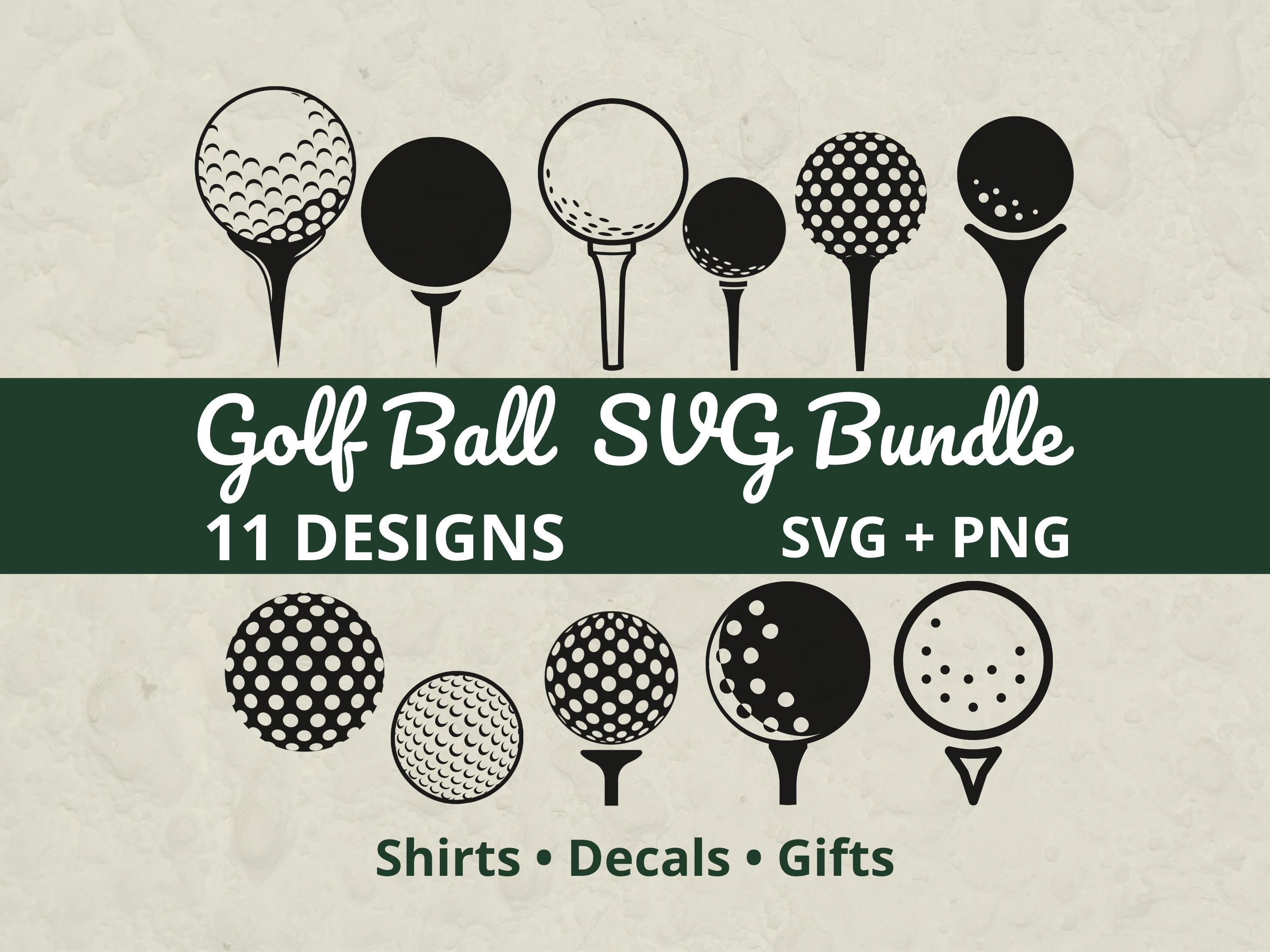 Golf Ball SVG Bundle, Cricut Cut Files, Golf Clipart, Sports Design - Etsy