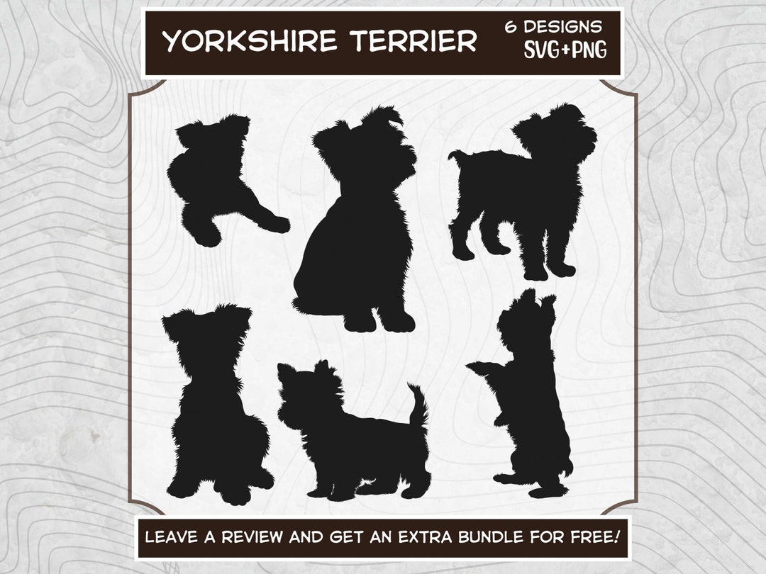 Yorkshire Terrier Svg, SVG Files for Cricut, Yorkie SVG, Dog SVG, Dog ...