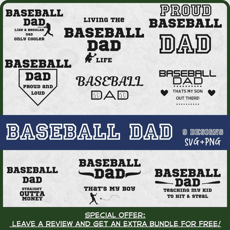 Baseball Dad Svg - Etsy