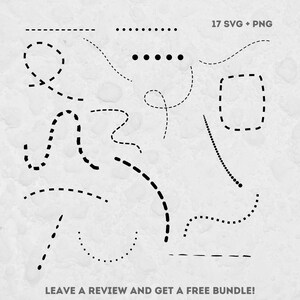 Dotted Line SVG Bundle, Line Divider Clipart, Graphic Design SVG, Svg ...