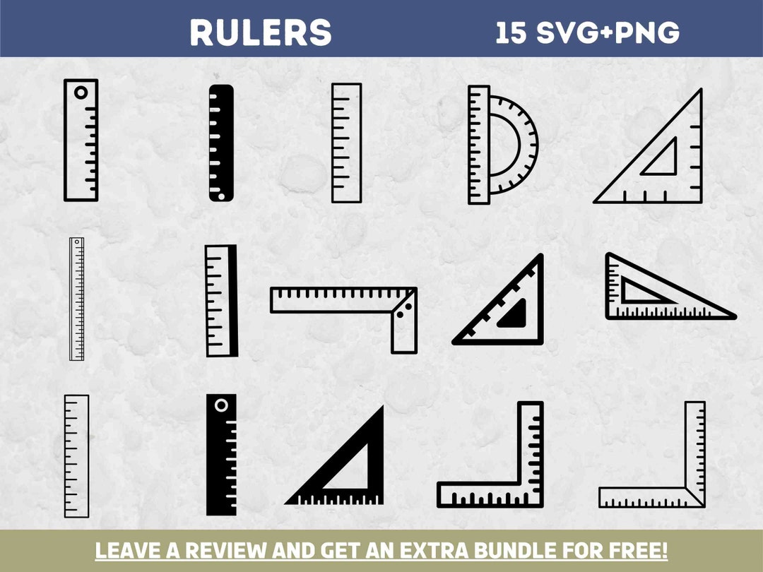 Ruler Svg, SVG Files for Cricut, Teacher Clipart, School Clipart ...