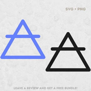 Air SVG, Svg Files for Cricut, Alchemy Svg, Alchemy Clipart, Air Symbol ...