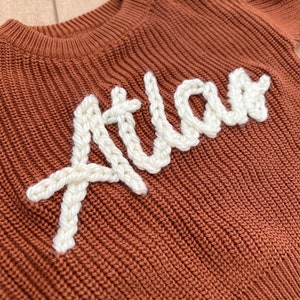 Personalized Hand Embroidered Name Sweater - Baby & Toddler - Etsy