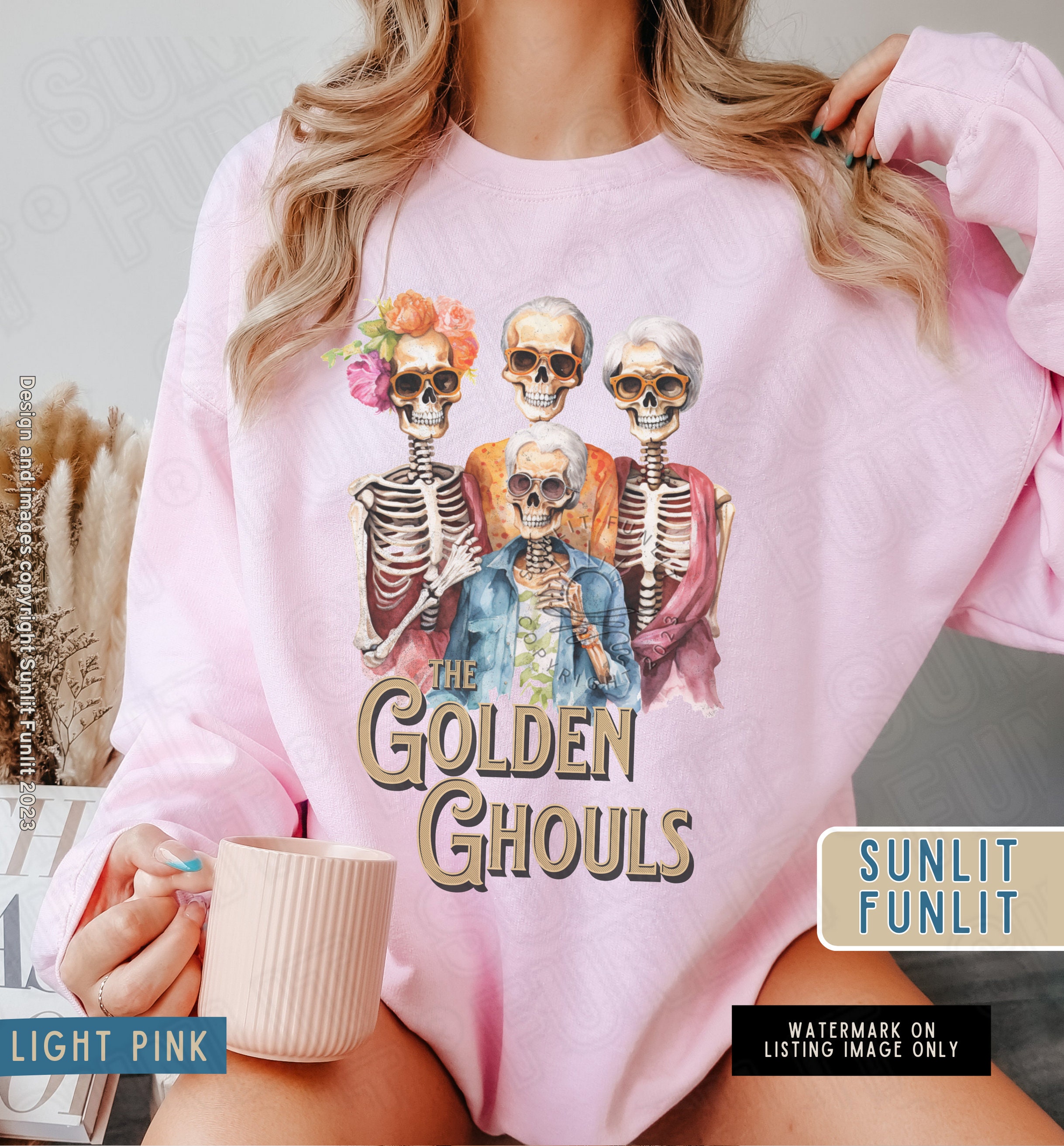 The Golden Ghouls Halloween Sweatshirt, 90s Halloween Ghouls Shirt ...