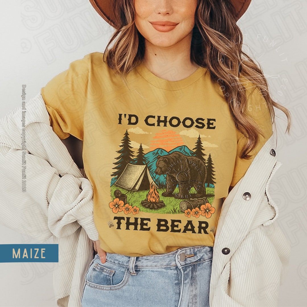 I Choose the Bear Shirt, Womens Rights Tshirt, Bear Vs Man Shirt ...