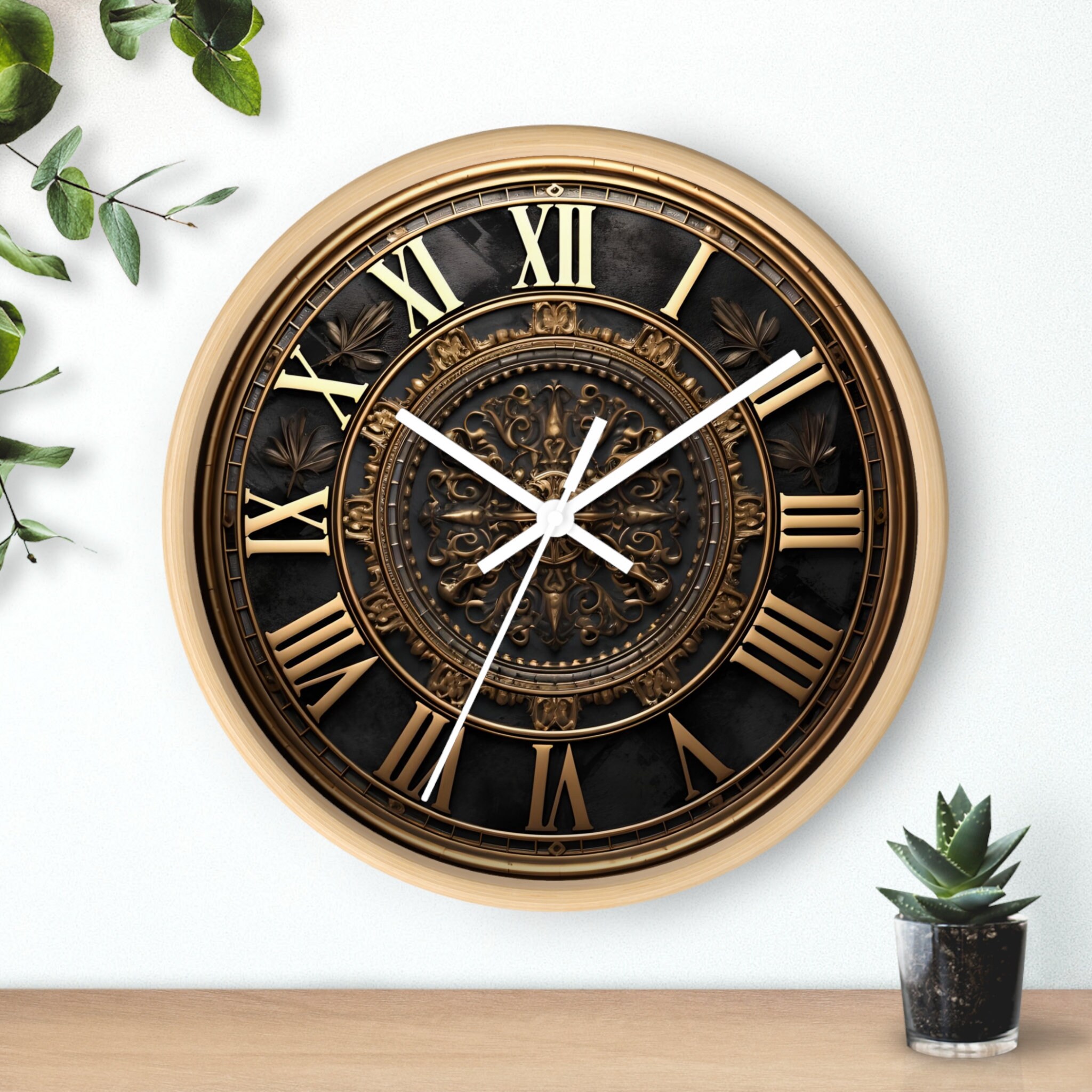 Classic Timeless Roman 10 Inch Wall Clock | Silent Mechanism | Classy ...