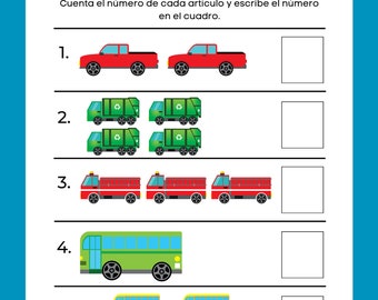 Counting 16-20 in Spanish, Math, Mathematics, Spanish, Kindergarten ...