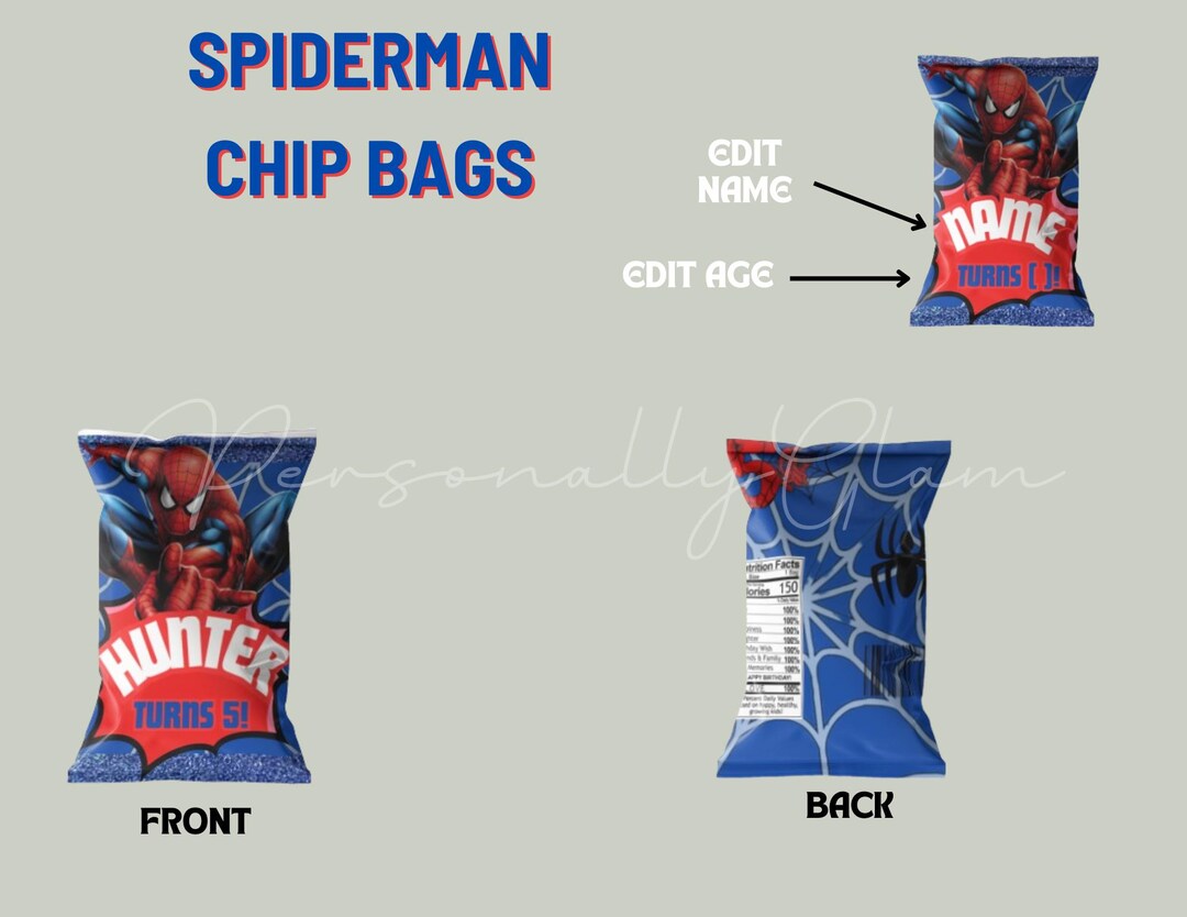 Customizable Sesame Street Themed Chip Bag (canva) - Etsy