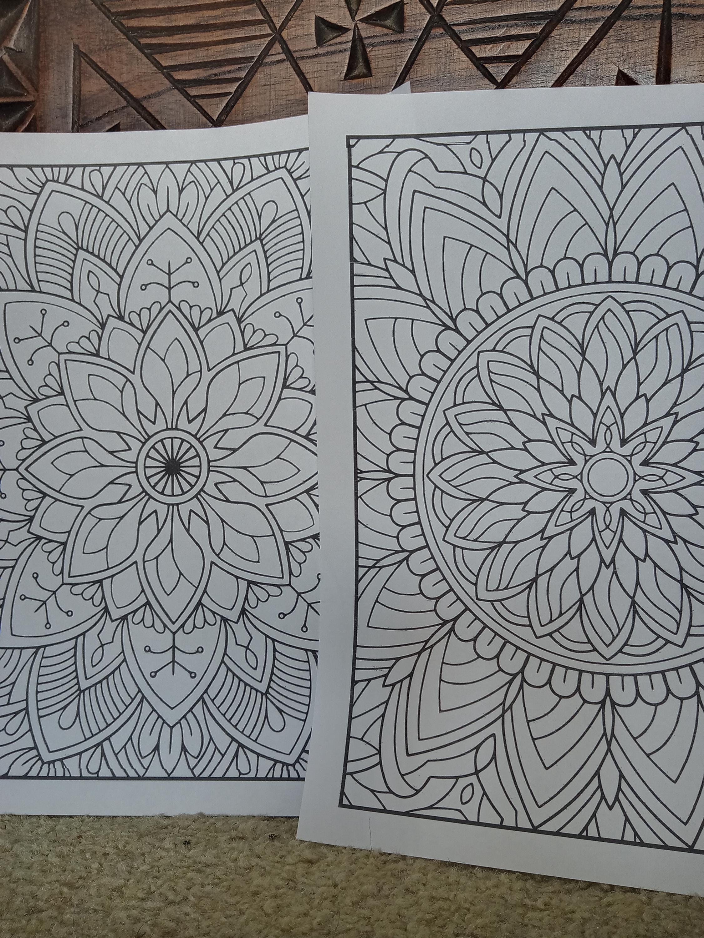 Adult Coloring Page Mental Health Coloring Instant Download I Printable ...