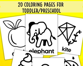 70 Printable Coloring Pages for Kids, Toddlers, Preschoolers, Coloring ...
