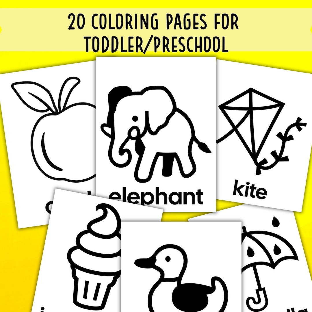 Printable Coloring Pages for Kids, Toddlers, Preschoolers, Coloring ...