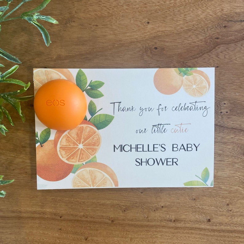 EOS Lip Balm Baby Shower Favors, Printable Tags, Personalized Thank You ...