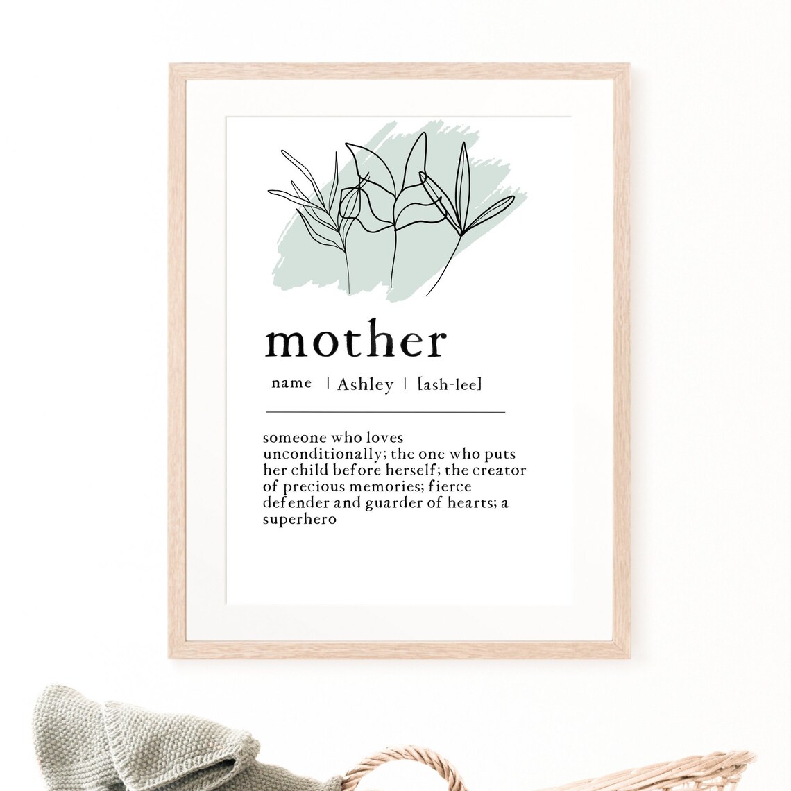 Mother Definition Print Mother's Day Print Gift for Mom - Etsy