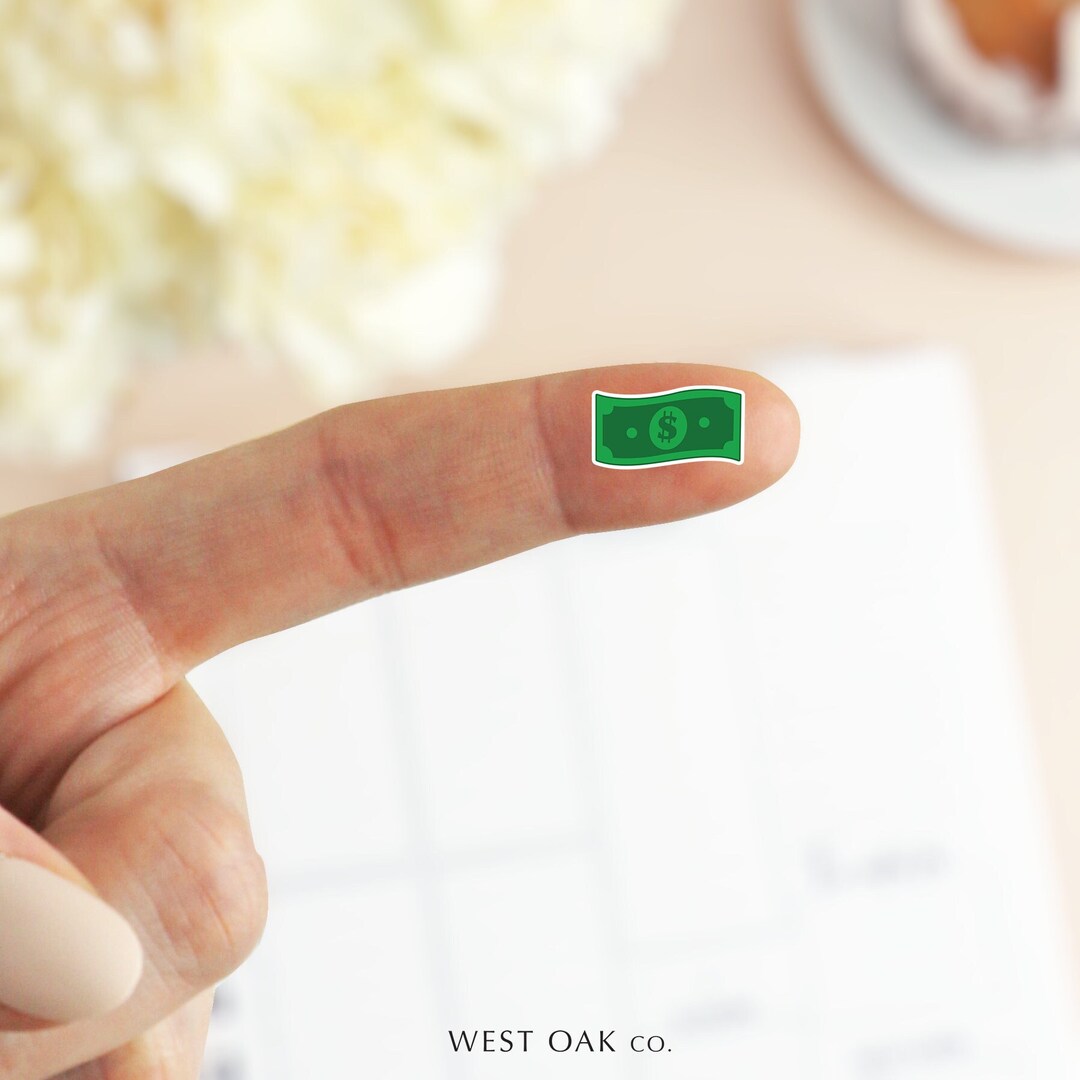 Money Sticker Set Cash Sticker Kit Sticker for Planner, Journal Hand ...