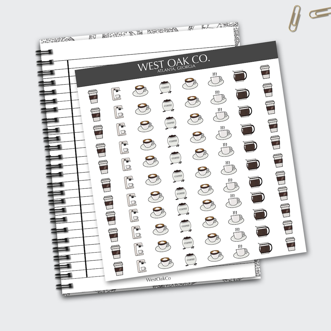 Coffee Sticker Set Assorted Coffee Sticker Kit Sticker for - Etsy