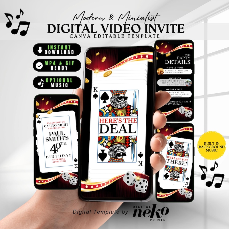 Birthday Card Man’s Vegas - Etsy