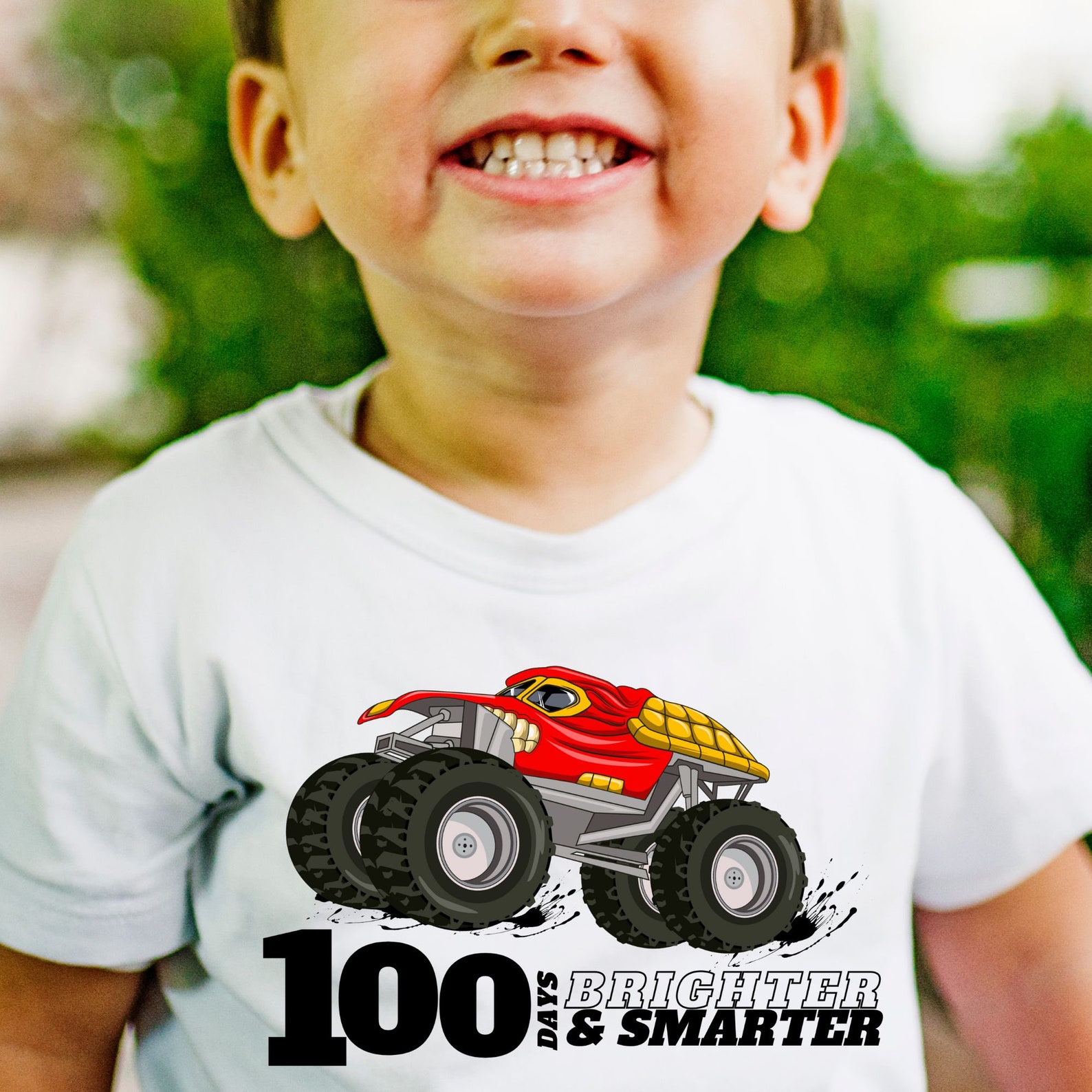 100 Days of School PNG Svg Boy, Monster Truck Svg, 100th Day of School ...