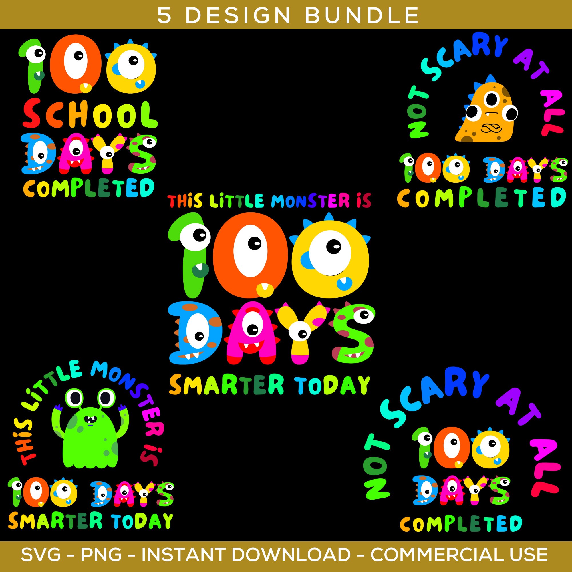 100 Days of School SVG, 100th Day of School Svg, 100 Days of School PNG ...