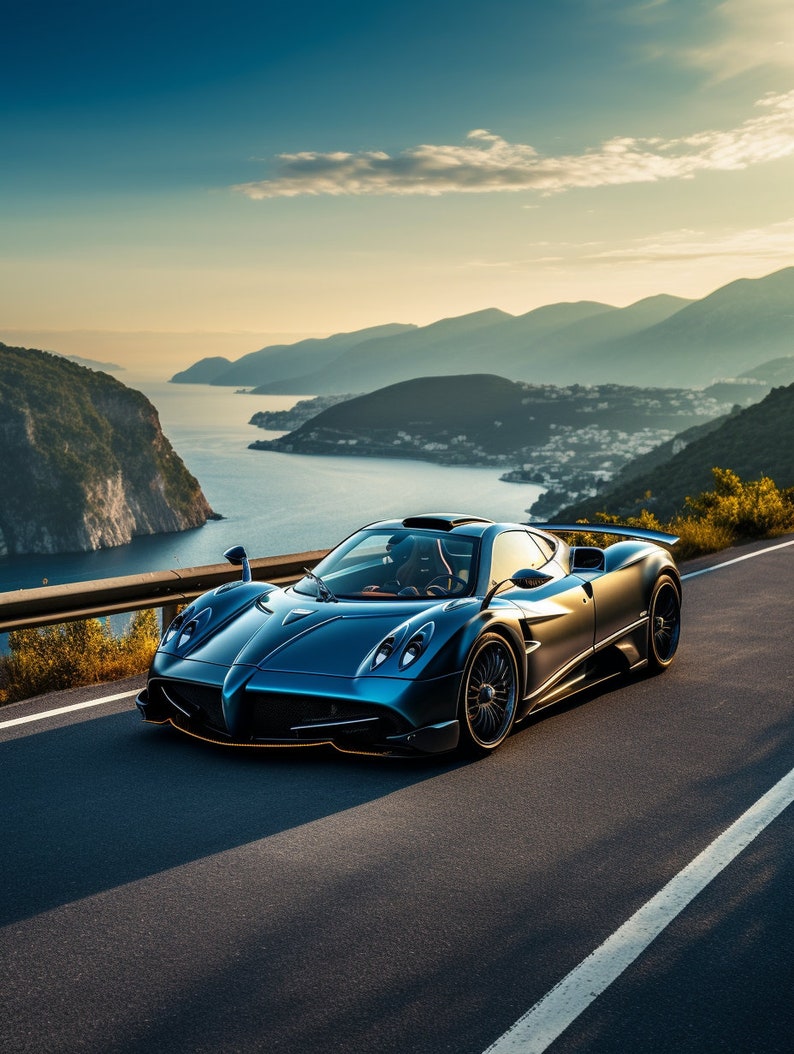 Pagani Utopia Car Art Print: AI Generated Automotive Design (digital ...