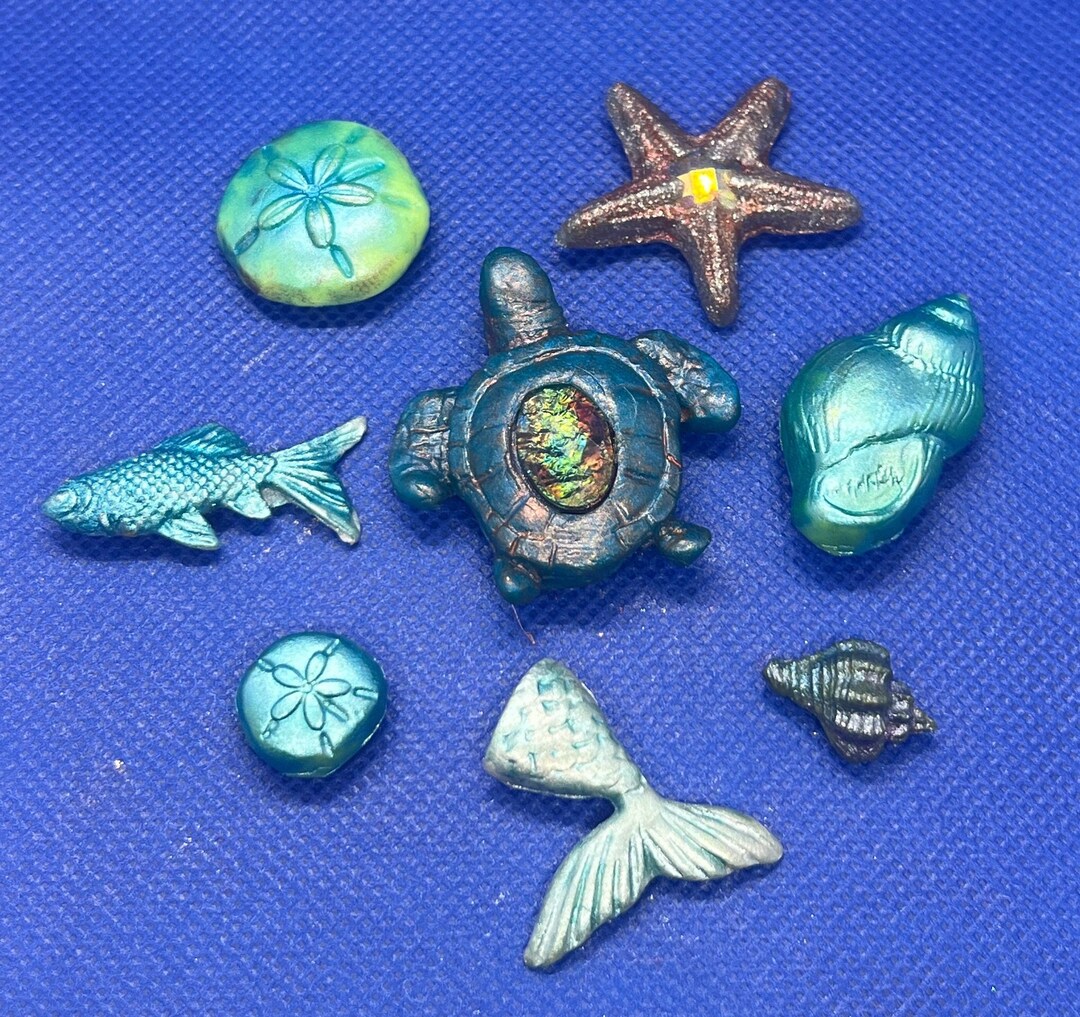 Colorful Marine Life Fridge Magnets set of 8 - Etsy