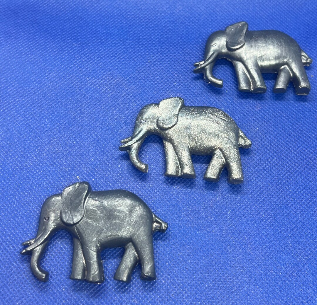 Elephant Fridge Magnets Handmade Polymer Clay Magnets set of 3 - Etsy