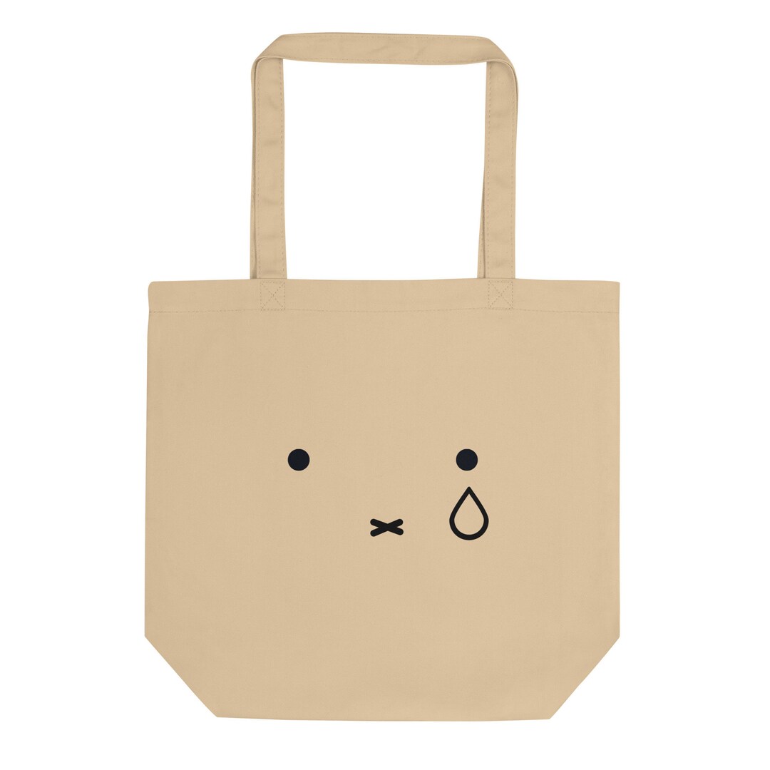 Sad Miffy Bunny Face Eco Tote Reusable Grocery Bag - Etsy