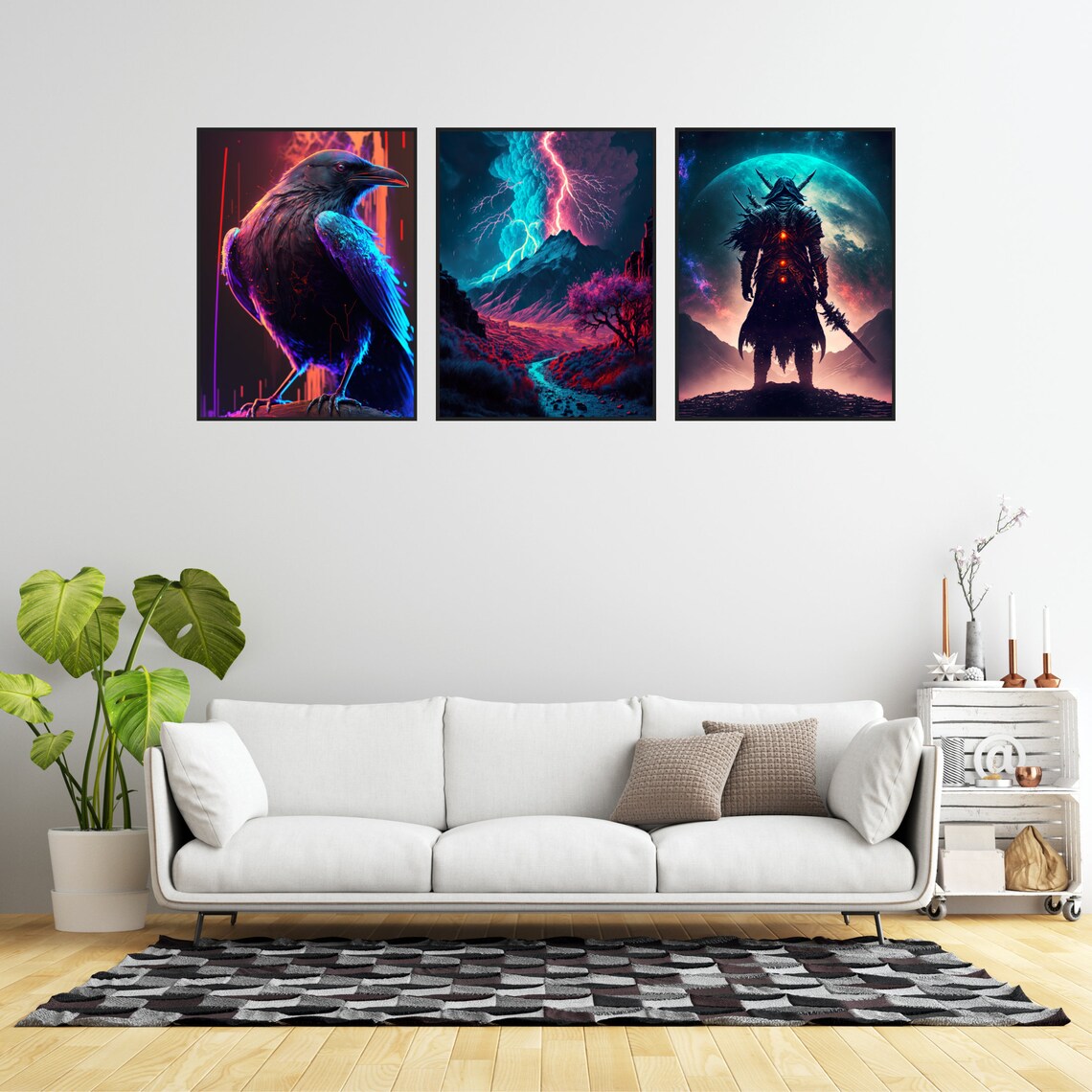 Red Eyed Raven PRINTABLE ART Raven Print Instant Download Wildlife ...