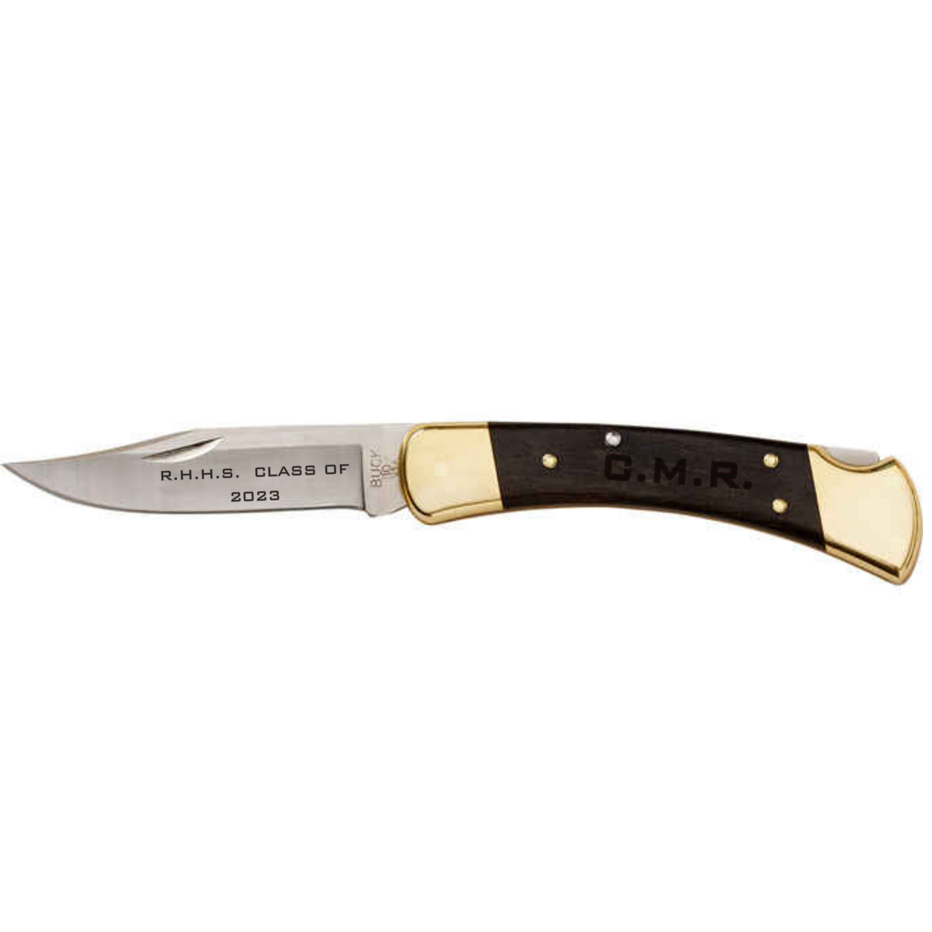 Buck 110 Knife Folding Hunter W/ Custom Laser Engraving Personalization ...