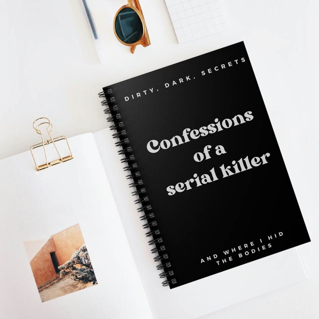 Funny Confessions of a Serial Killer Notebook Journal Diary Poems Work ...