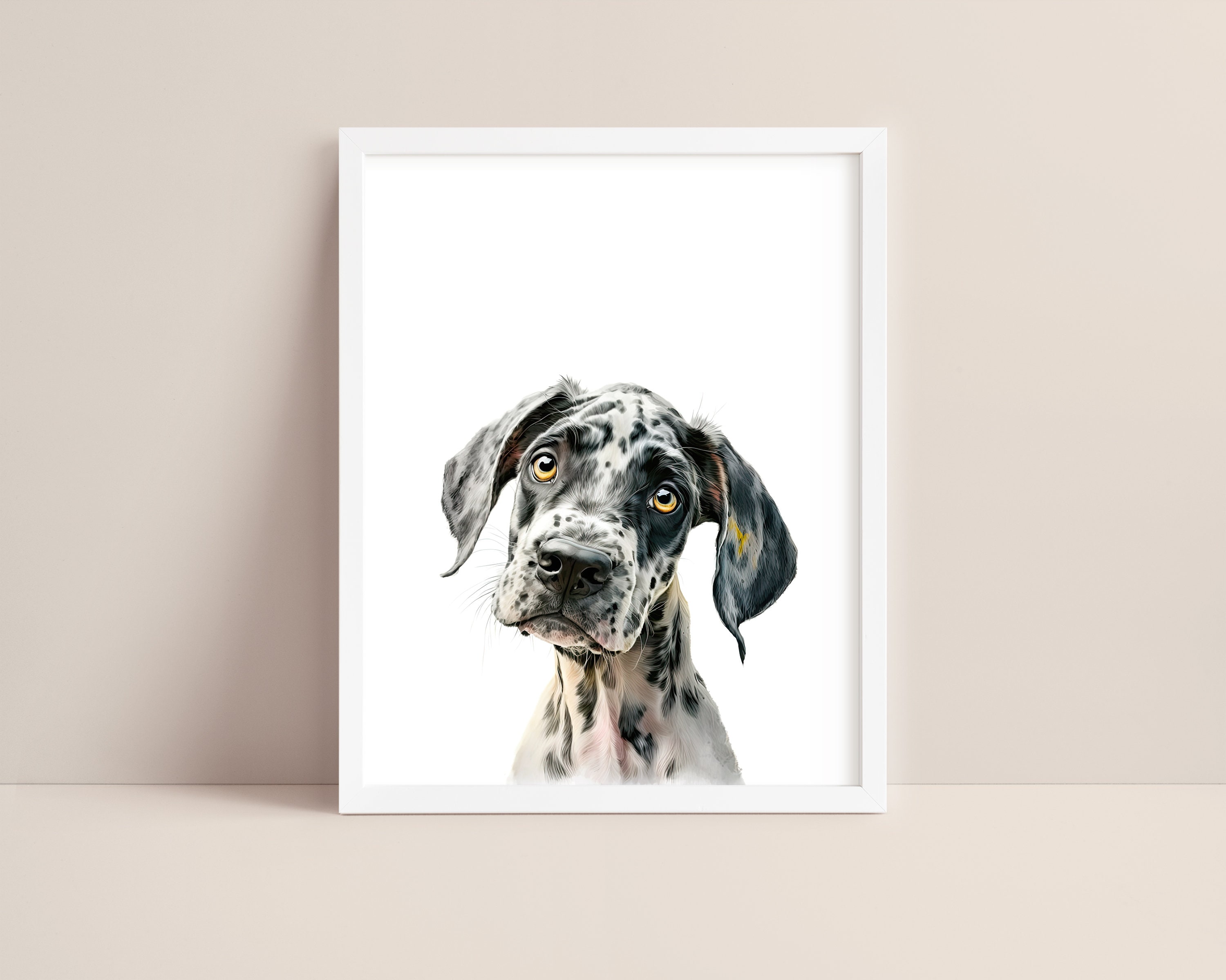 Great Dane Art Baby Great Dane Nursery Print Puppy Print Great Dane ...