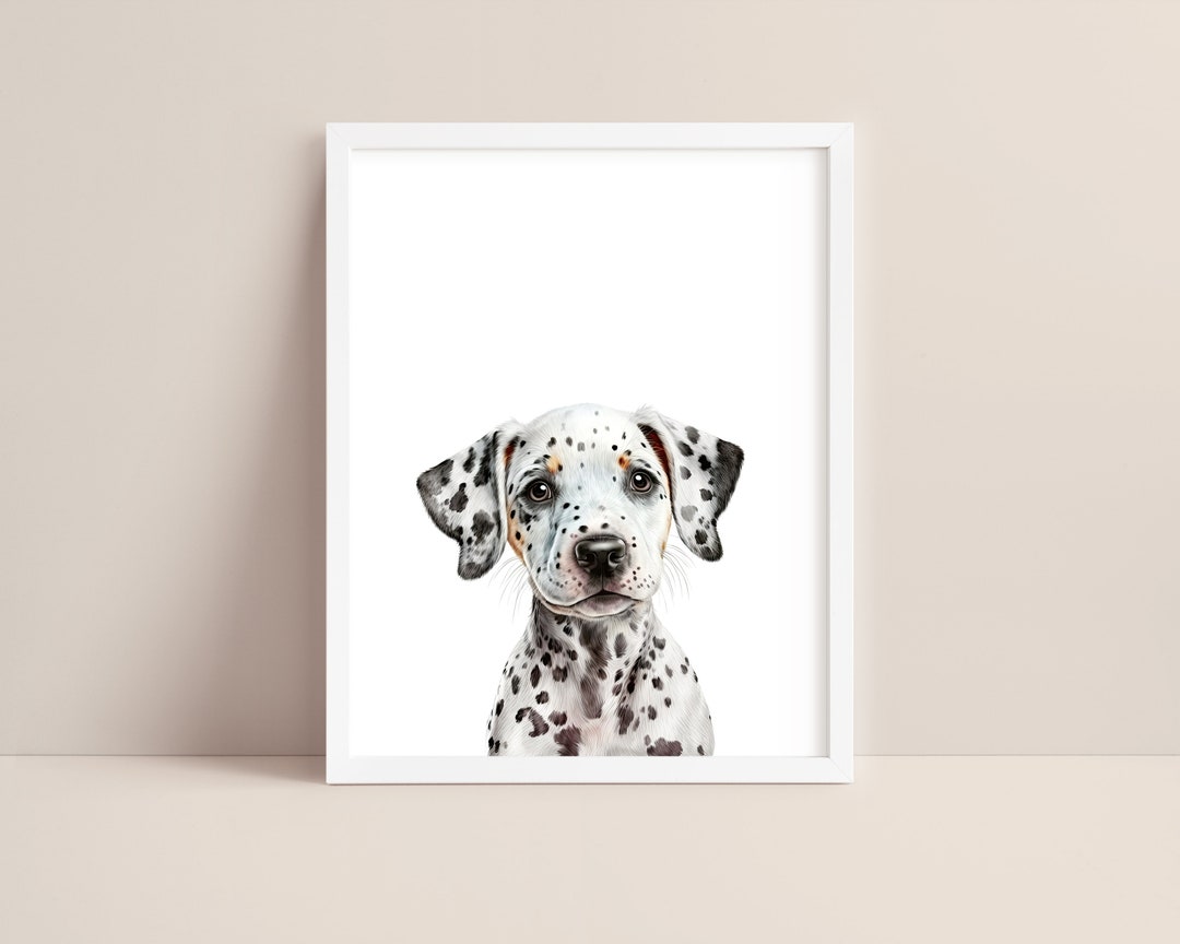 Dalmation Art - Baby Dalmation Nursery Print - Puppy Print - Dalmation ...