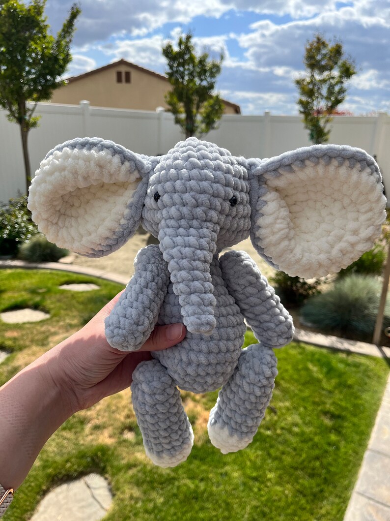 Crochet Stuffed Elephant - Etsy