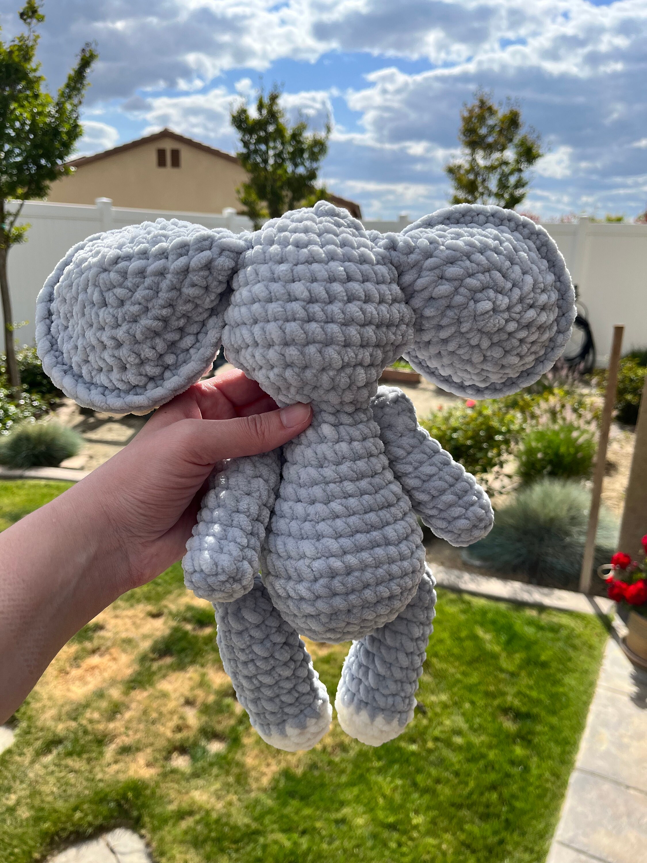 Crochet Stuffed Elephant - Etsy