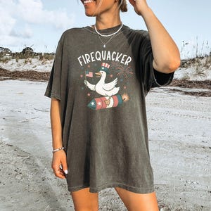 4th of July Goose Comfort Colors Shirt, Funny Fourth of July Goose Tee ...