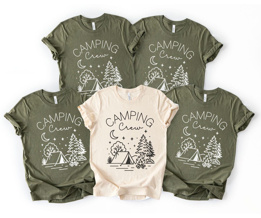 Camping Crew Group Shirts, Custom Camp Tees, Family Group Shirts ...