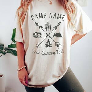 Personalized Group Camping Shirt, Custom Name Camp T-shirt, Camping ...