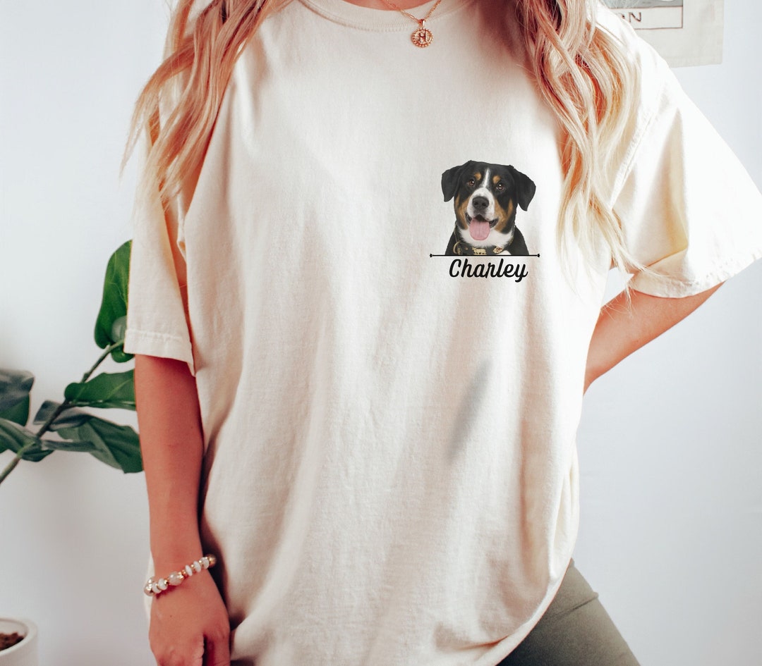 Personalized Pet T-shirt, Custom Name Dog Shirt, Custom Cat Gift, Pet ...