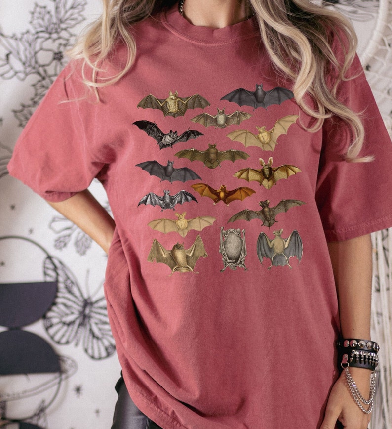Comfort Colors Bat Halloween Shirt, Goblincore Shirt, Bat Lover, Dark ...