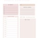 Editable Neutral Daily Planner Print Out - Etsy