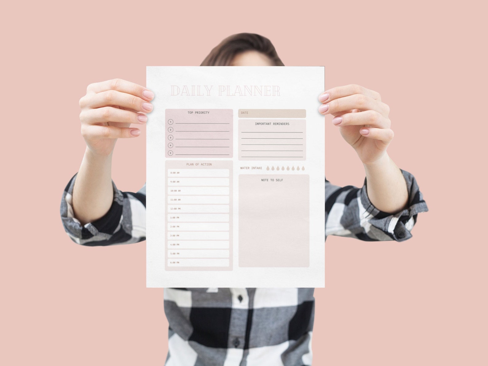 Editable Neutral Daily Planner Print Out - Etsy