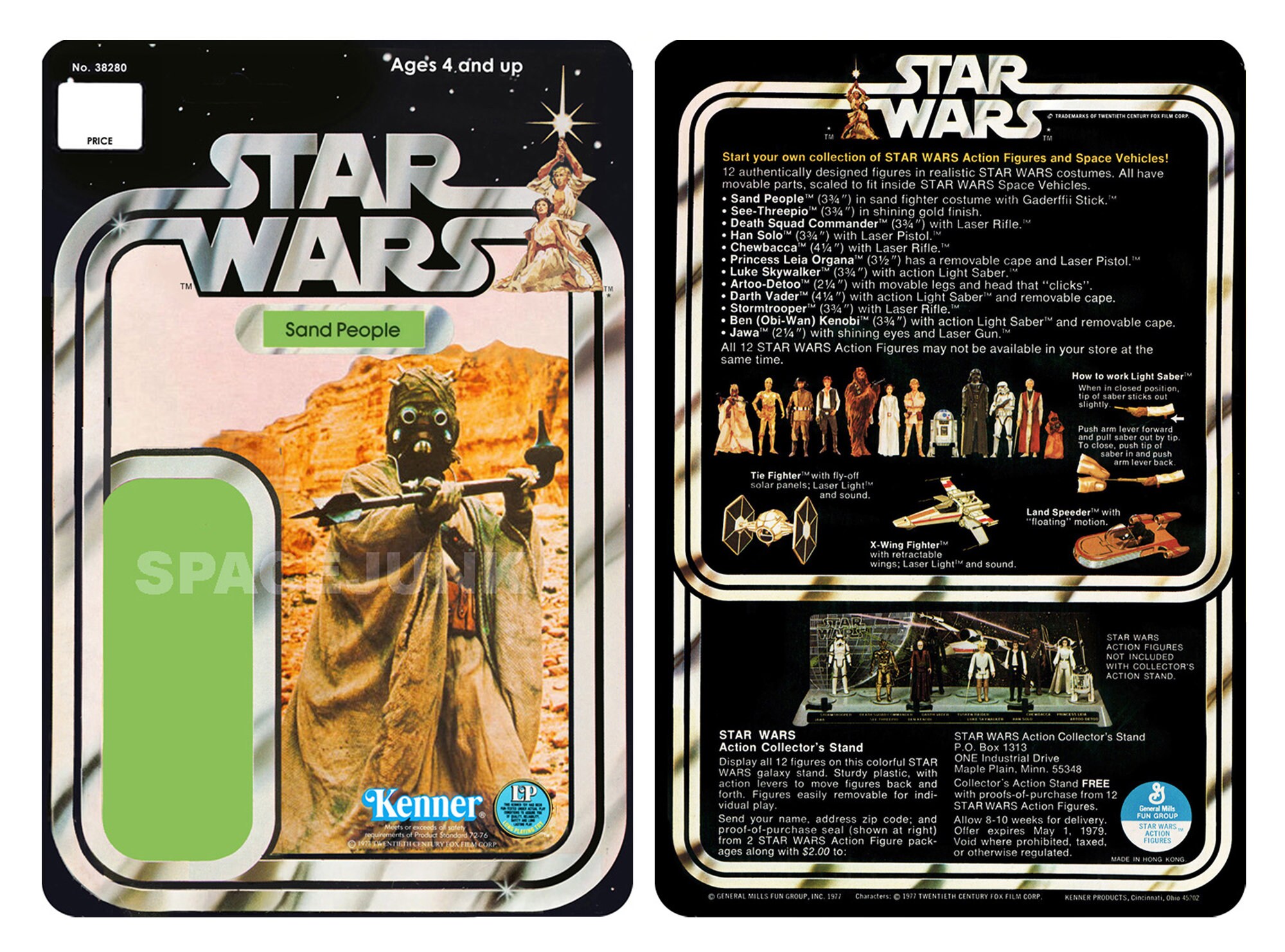 Star Wars Tusken Raider Sandpeople 1977 Repro Cardback - Etsy Singapore