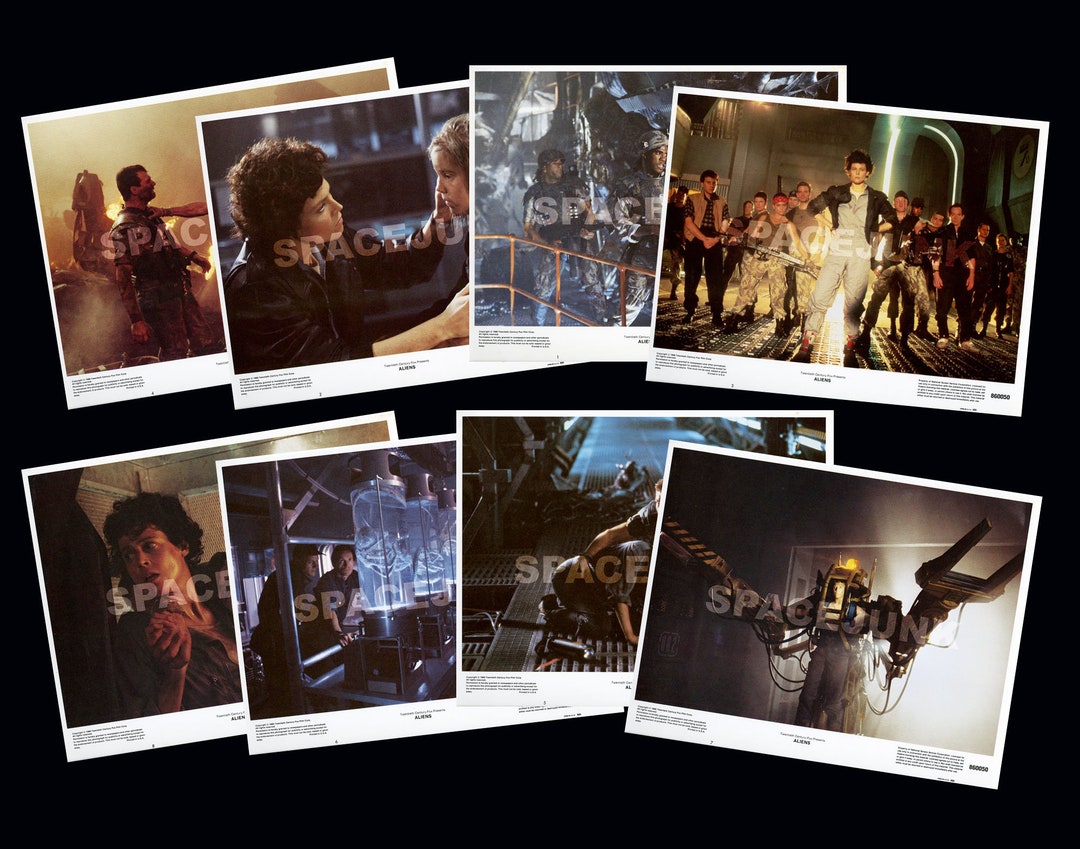 Aliens 1986 U.S. Lobby Card Set 8 Cards Sigourney Weaver - Etsy Singapore