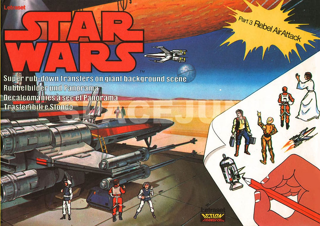 Star Wars UK Letraset Rub-on Transfer: Rebel Air Attack - Etsy