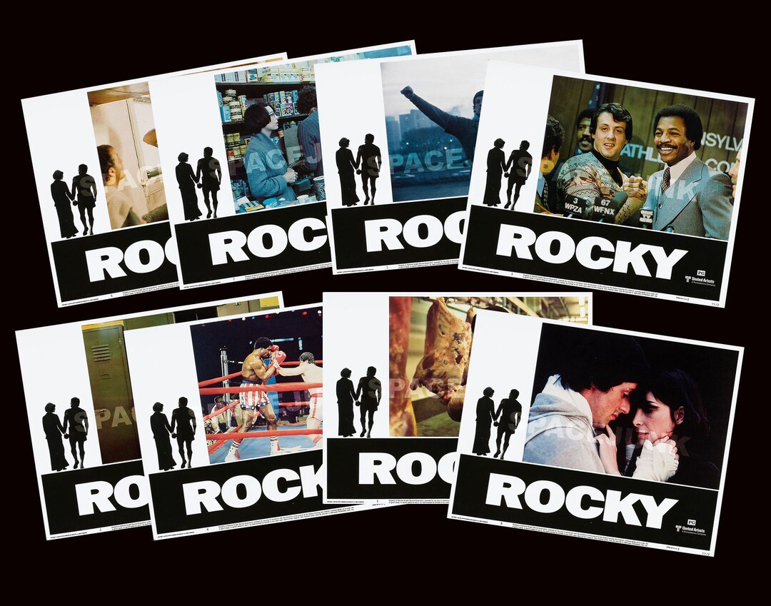 Rocky (1979) U.S. Lobby Card Set (8 Cards) Stallone - Etsy