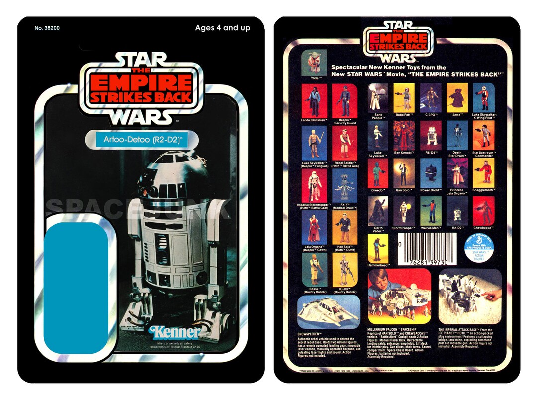 Star Wars the Empire Strikes Back R2-D2 1980 Repro Cardback - Etsy ...