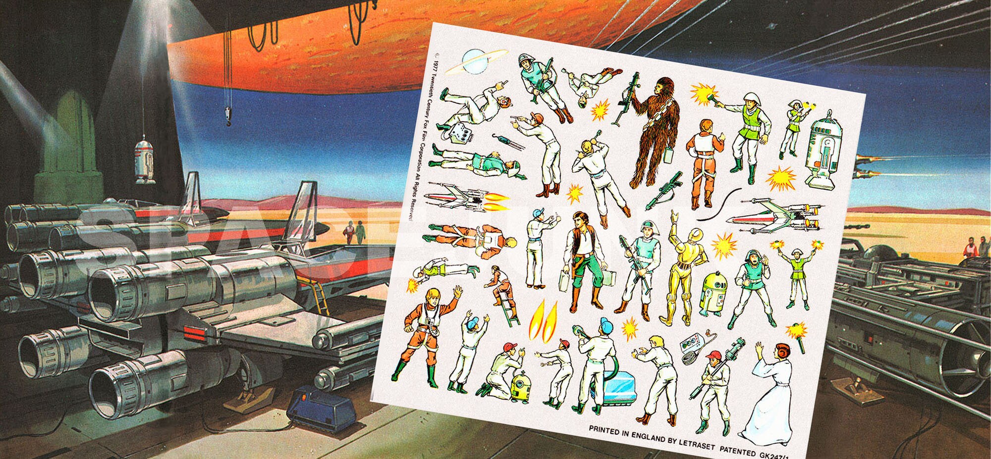 Star Wars UK Letraset Rub-on Transfer: Rebel Air Attack - Etsy Singapore