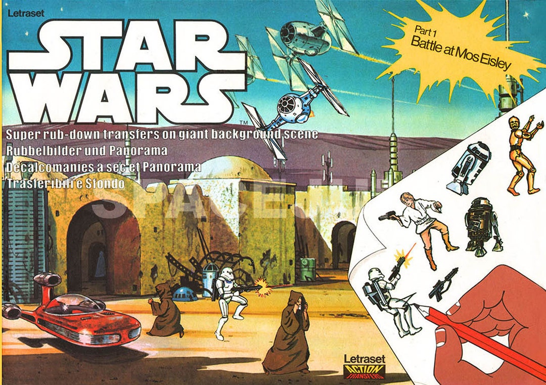 Star Wars UK Letraset Rub-on Transfer: Battle at Mos Eisley - Etsy