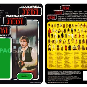 Star Wars Tri-logo Han Solo 1983 Repro Cardback - Etsy