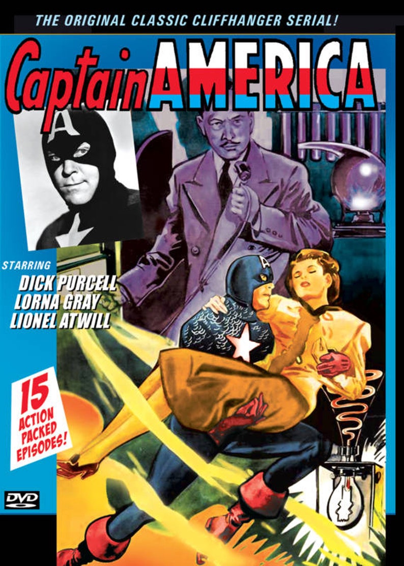Captain America 1944 Serial Complete 15 Chapters DVD Series - Etsy