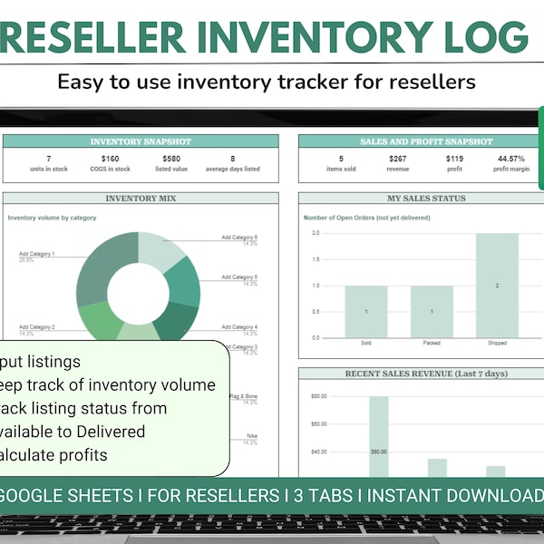 Ebay Spreadsheet - Etsy